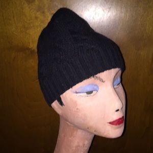 Accessories | Os Black Knit 10 Acrylic Skull Cap | Poshmark